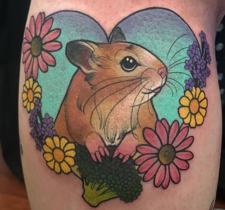 60 Best Hamster, Guinea Pig, and Gerbil Tattoo Designs | PetPress