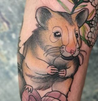 60 Best Hamster, Guinea Pig, and Gerbil Tattoo Designs | PetPress