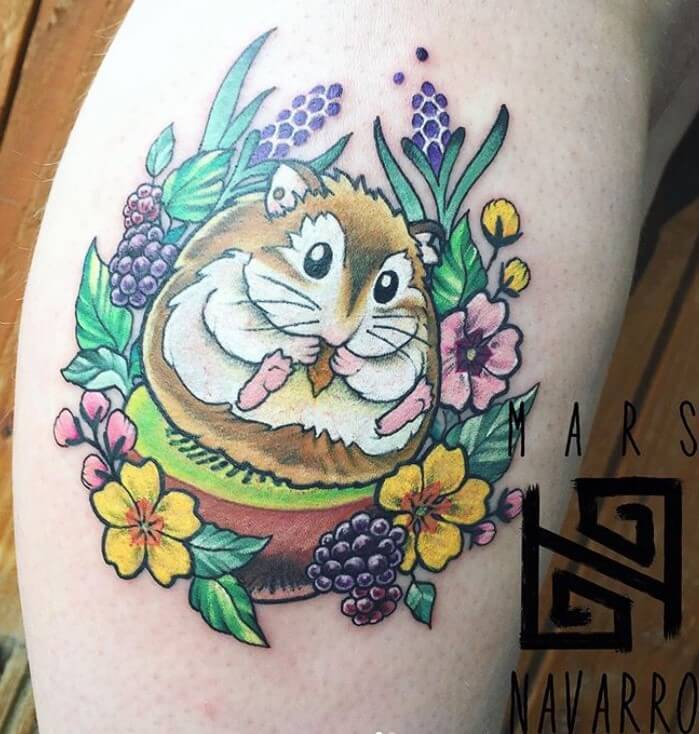 60 Best Hamster, Guinea Pig, and Gerbil Tattoo Designs | PetPress