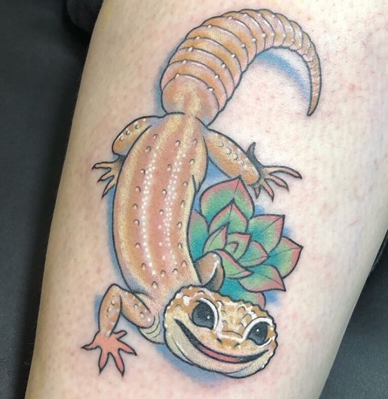 50 Coolest Gecko Tattoo Designs | PetPress