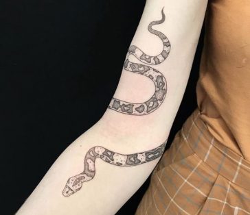 33 Coolest Python Tattoo Designs | PetPress