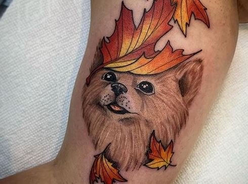 14 Amazing Pomeranian Tattoo Ideas For Every Taste - PetPress