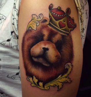 14 Gorgeous Chow Chow Tattoo Ideas For Every Taste - Page 2 of 3 - PetPress