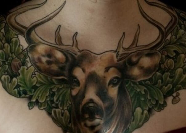15+ Deer Tattoo Designs On Chest | PetPress
