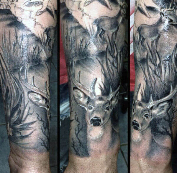25+ Realistic Stag Tattoo Designs You Must See | PetPress