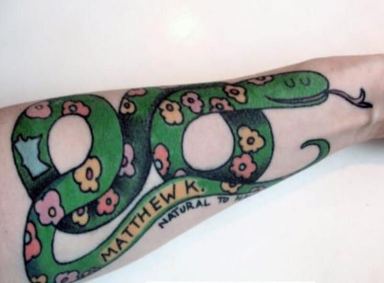 20 Green Snake Tattoo Ideas - PetPress