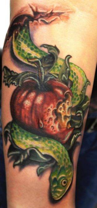 15+ Snake & Apple Tattoo Designs That Could Inspire You