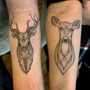 50+ Mind-Blowing Deer Tattoo Designs | PetPress