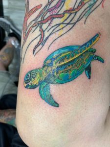 80+ Realistic Sea Turtle Tattoo Designs, Ideas & Meanings