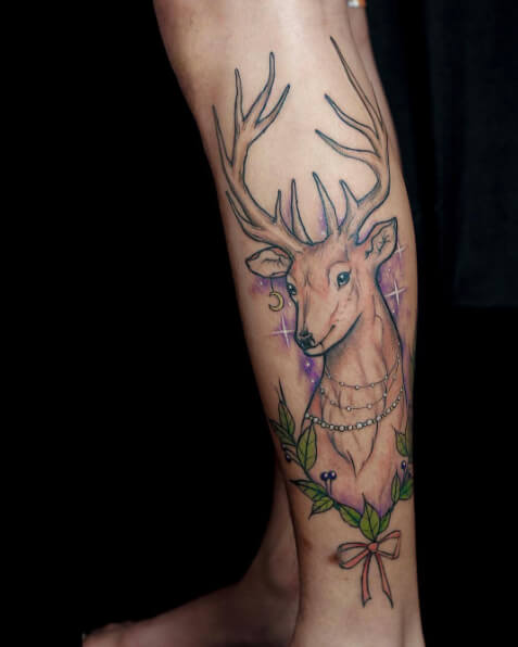 23 Best Stag Head Tattoo Designs and Ideas | PetPress