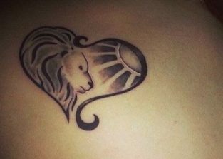 10+ Best Lion & Heart Tattoo Designs - PetPress