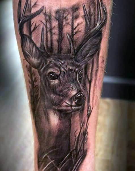 Top 15+ Deer & Tree Tattoo Designs | PetPress