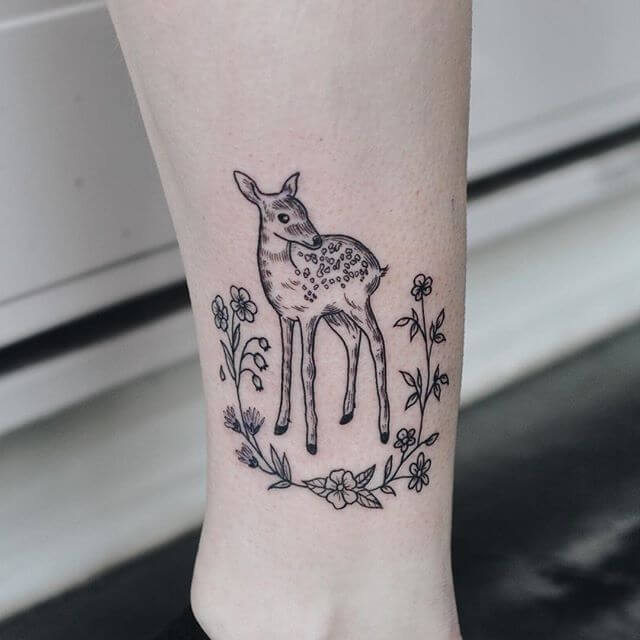15+ Best Baby Deer Tattoo Ideas and Designs | PetPress