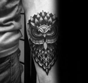 12+ Geometric Owl Tattoo Designs and Ideas - PetPress