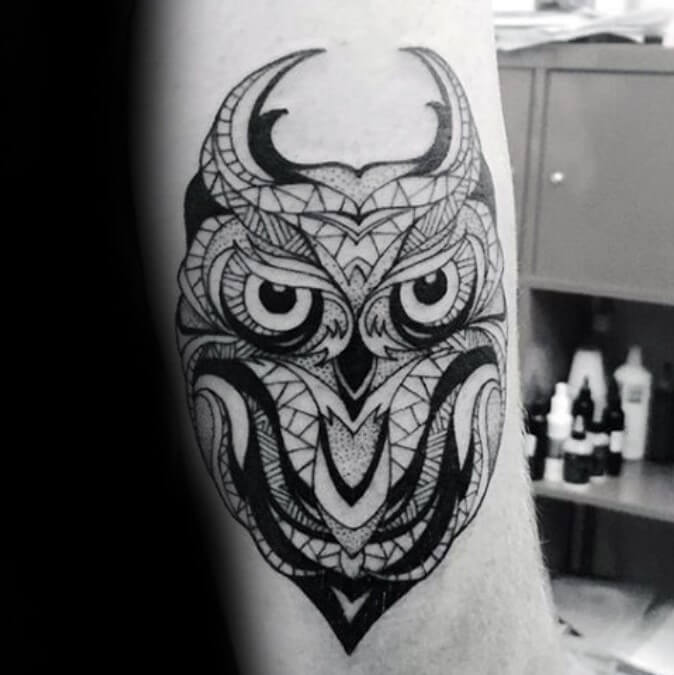 12+ Geometric Owl Tattoo Designs and Ideas | PetPress