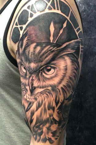 12+ Best Owl and Clock Tattoo Ideas - PetPress