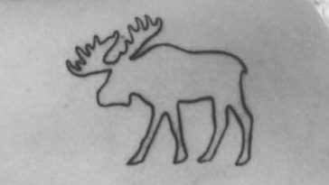 10+ Best Moose Silhouette Tattoo Designs | PetPress