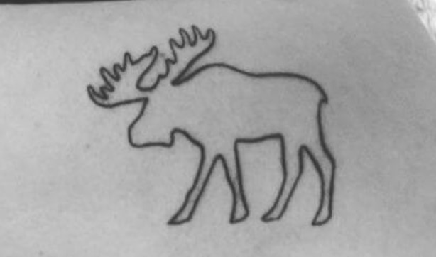 10+ Small Moose Tattoo Designs - PetPress