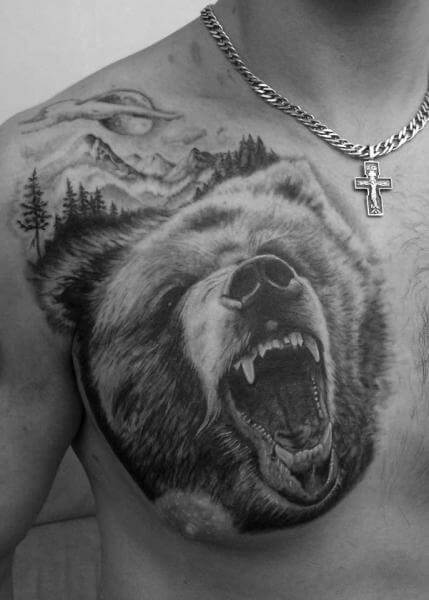 Top 15+ Bear Chest Tattoo Designs & Ideas | PetPress
