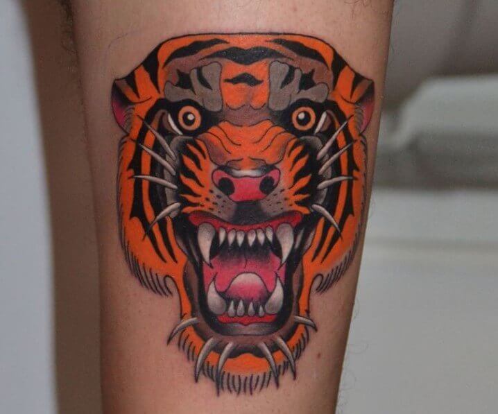 Top 15+ Neo Traditional Tiger Tattoo Designs | PetPress